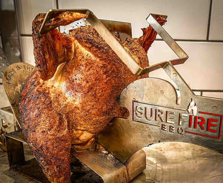 Motorcycle Beer Can Chicken Holder | Sure Fire BBQ