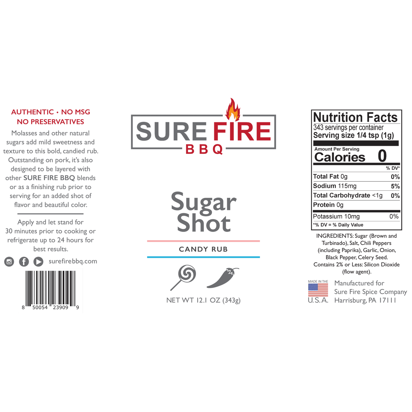 Sugar Shot - Candy Rub | Sure Fire BBQ